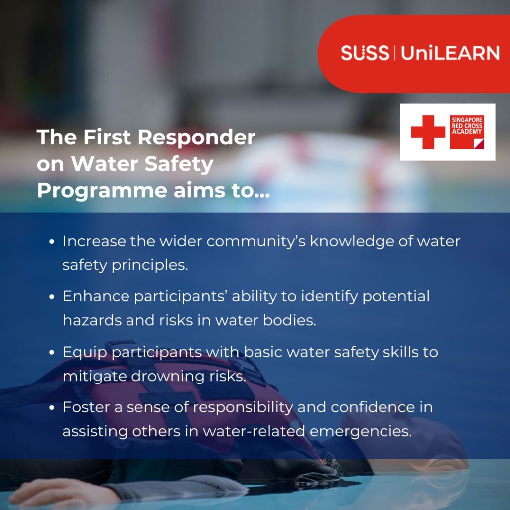 First Responder on Water Safety program with Singapore Red Cross Academy – Unilearn